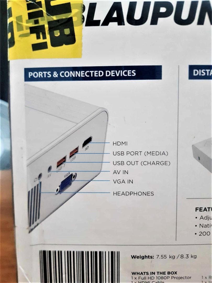 Blaupunkt Full HD Projector with Self Inflatable Screen, TV & Home ...