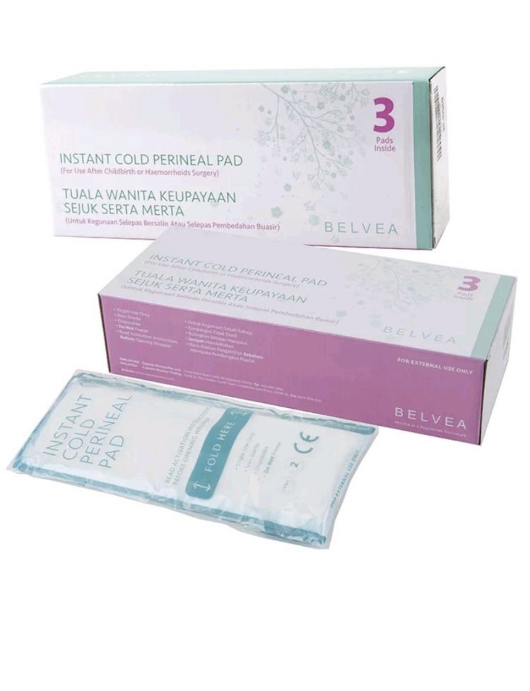 [Brand New] Belvea Instant Cold Perineal Pad, Babies & Kids, Maternity ...