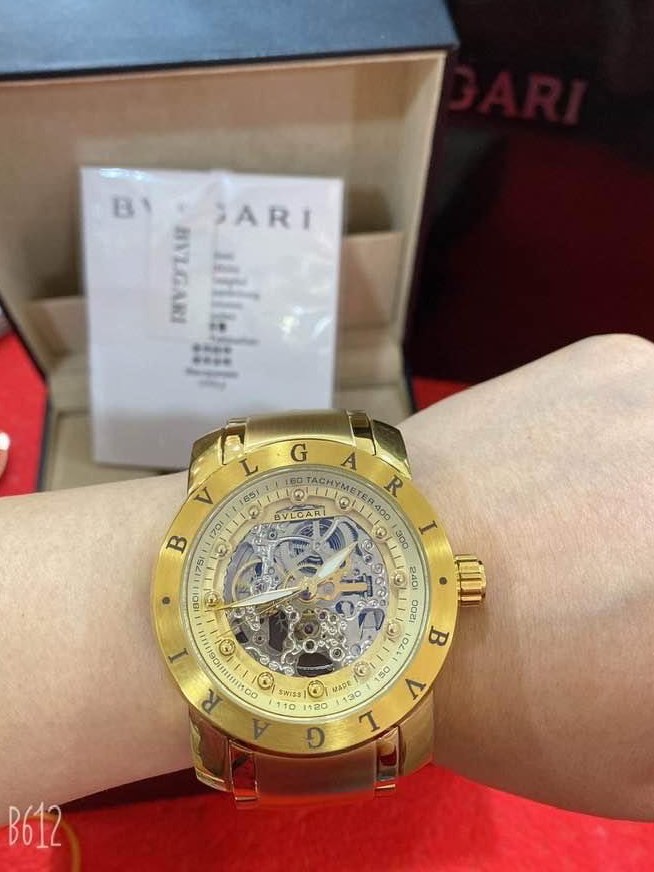BVLGARI BIG SIZE ALL GOLD DIAL AUTHENTIC WATCH, Men's Fashion, Watches & Accessories, Watches on ...