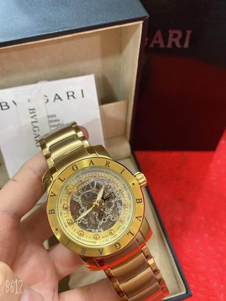 BVLGARI BIG SIZE ALL GOLD DIAL AUTHENTIC WATCH, Men's Fashion, Watches & Accessories, Watches on ...