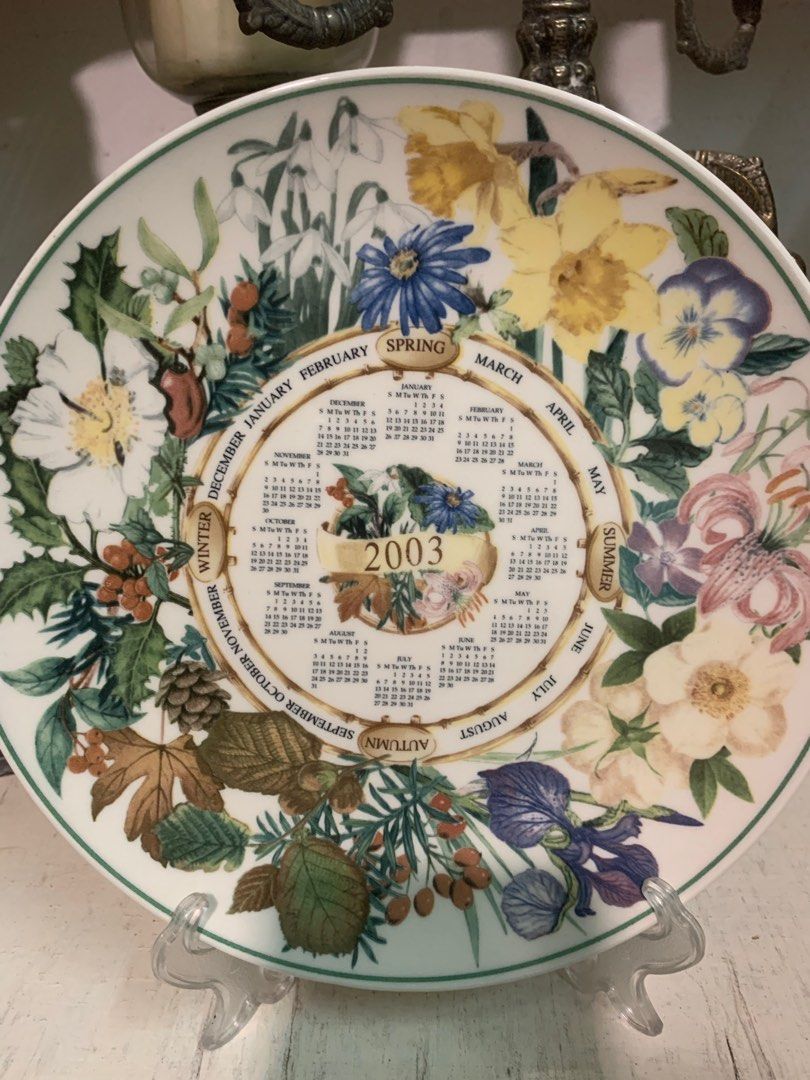 Calendar plate 2003, Furniture & Home Living, Home Decor, Frames ...