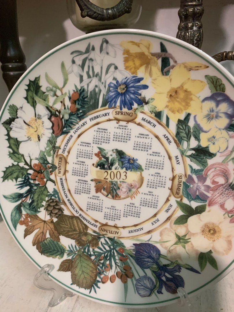 Calendar plate 2003, Furniture & Home Living, Home Decor, Frames ...