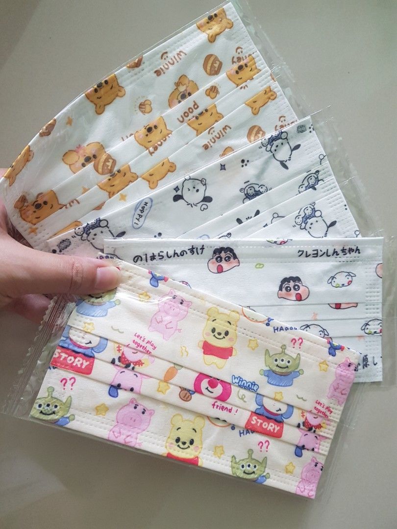 Cartoon face mask, Health & Nutrition, Face Masks & Face Shields on ...
