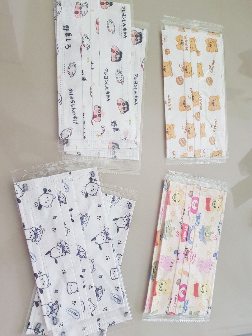 Cartoon face mask, Health & Nutrition, Face Masks & Face Shields on ...