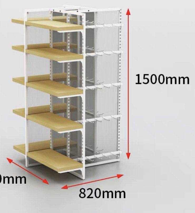 Commercial 4 Way display rack, Furniture & Home Living, Furniture ...