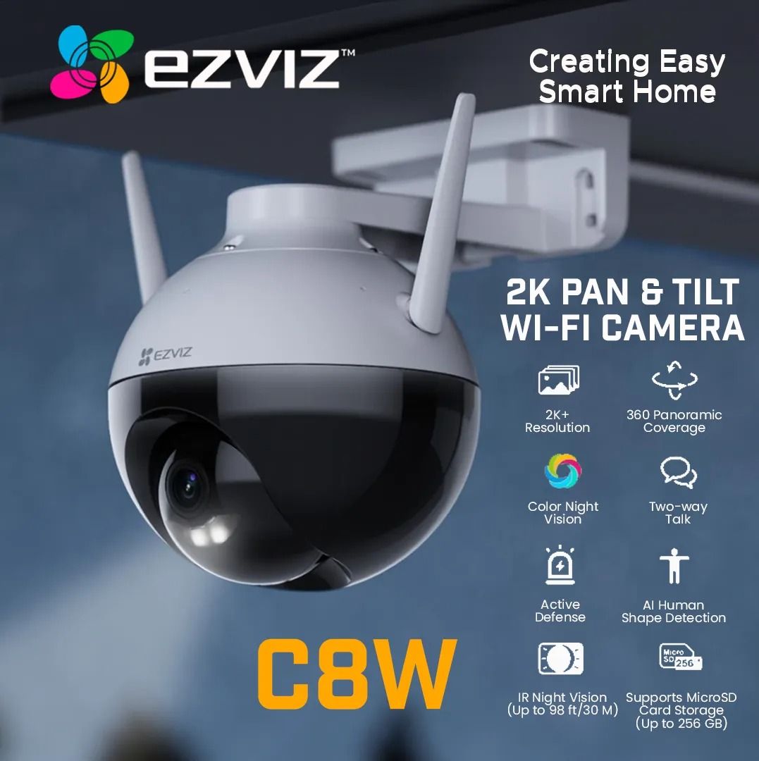 CS-C8W 4MP, Furniture & Home Living, Security & Locks, Security Systems ...