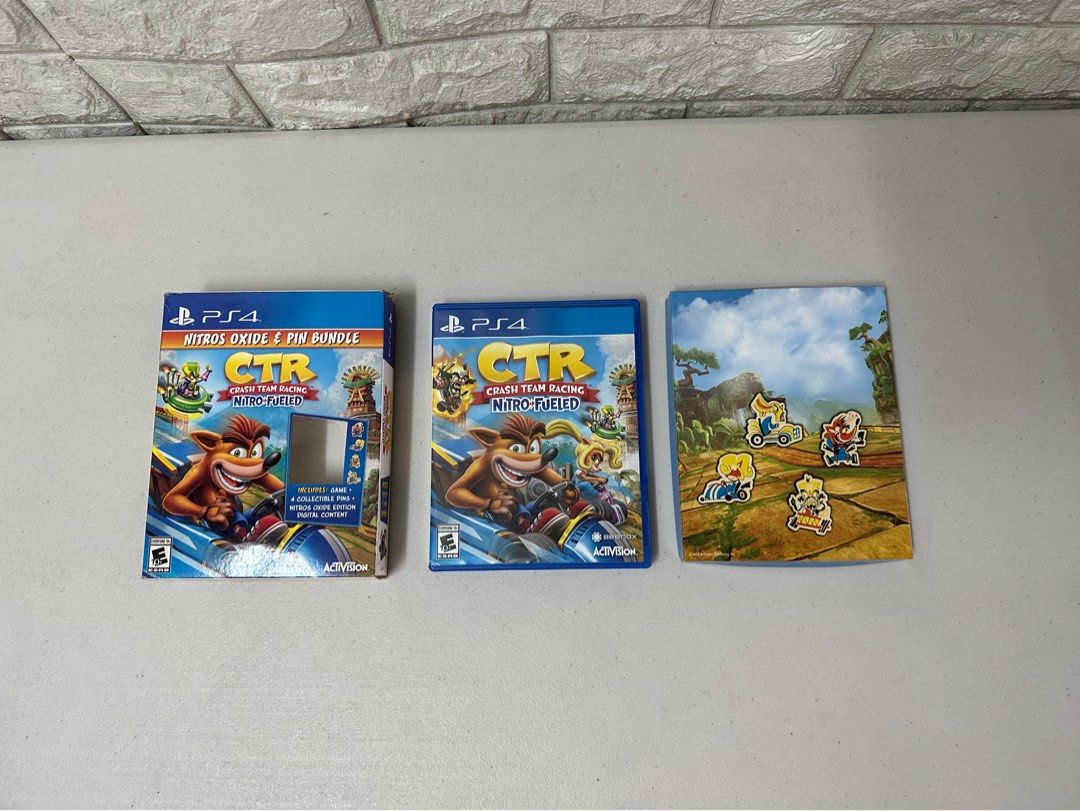 CTR Crash Team Racing Nitro Fueled (Nitros Oxide & Pin Bundle), Video ...
