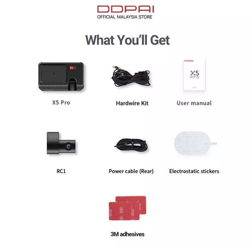 Ddpai x5 pro + 4G cloud box, Car Accessories, Electronics & Lights on Carousell