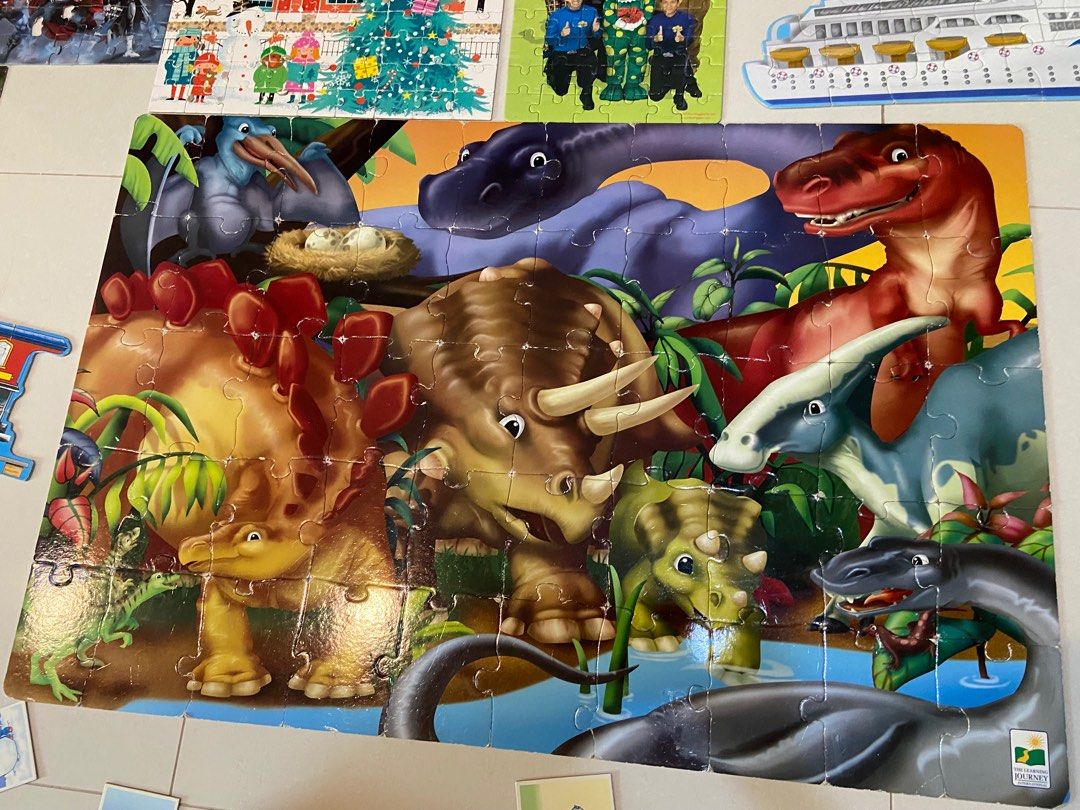 Dinosaur puzzles, jumbo, gigantosauraus puzzles, Hobbies & Toys, Toys ...