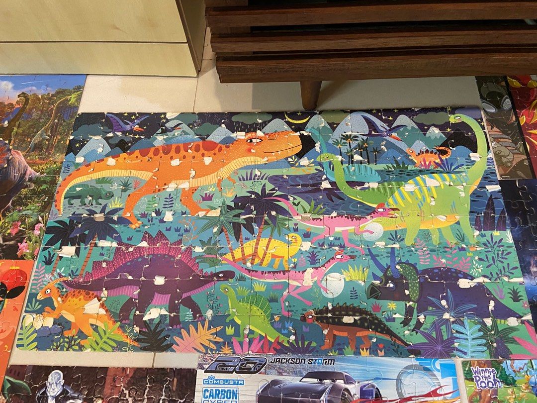 Dinosaur puzzles, jumbo, gigantosauraus puzzles, Hobbies & Toys, Toys ...