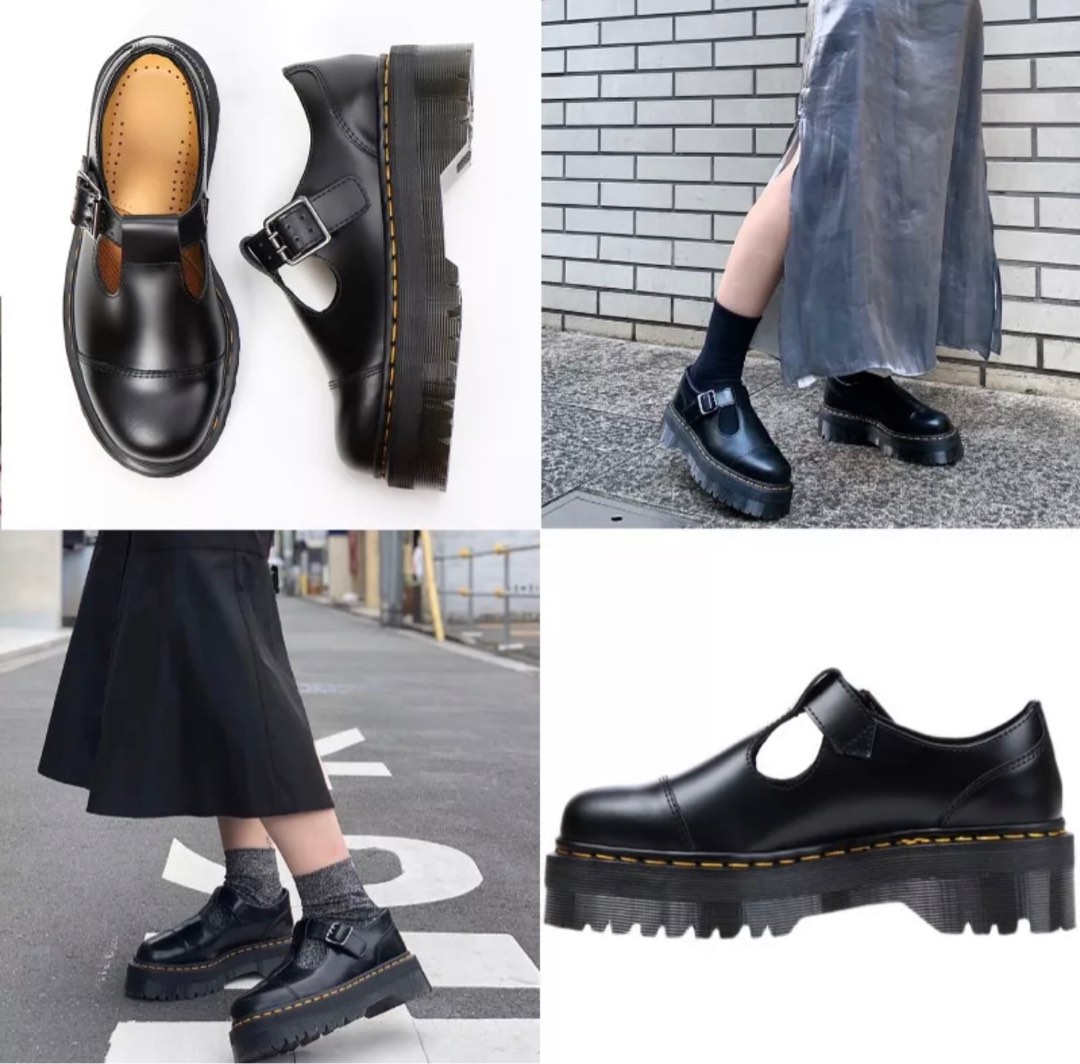 DOC MARTEN PLATFORM MARY JANE, Women's Fashion, Footwear, Boots on Carousell