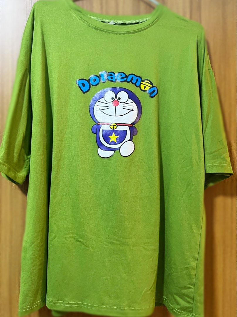 Doraemon green, Women's Fashion, Tops, Shirts on Carousell