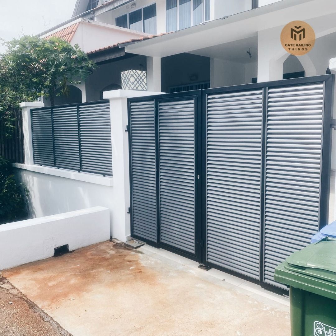 Premium Swing/Sliding Driveway Gate With Aluminium Infill, Furniture ...