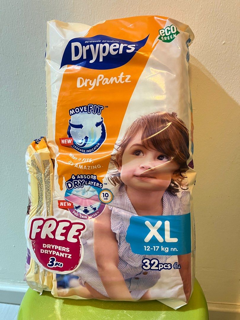 Drypers Drypantz XL, Babies & Kids, Bathing & Changing, Diapers & Baby ...
