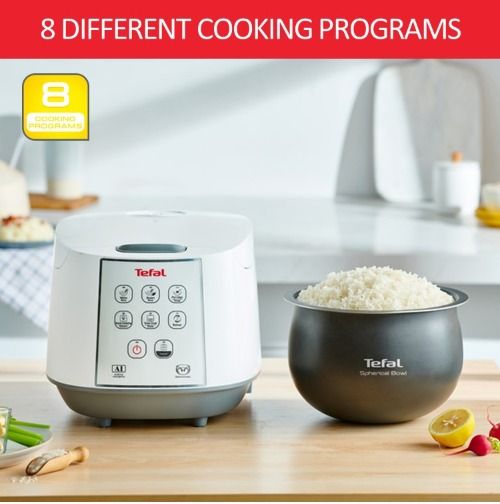 Easy Fuzzy Logic Rice Cooker 1.8L RK7321 - 8 programmes, AI, spherical ...