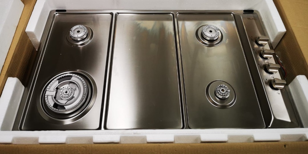 ELBA 90CM 4 BURNERS STAINLESS STEEL GAS HOB - Aesthetic Defects Set, TV ...