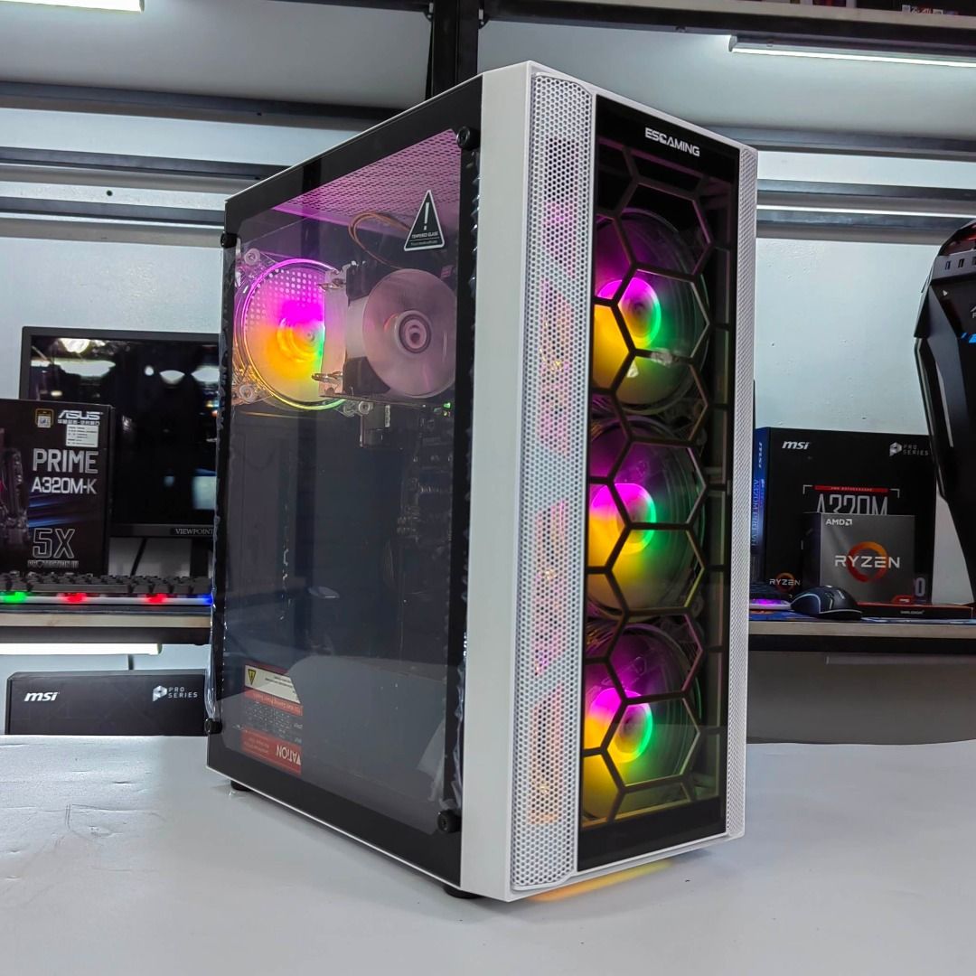 ES GAMING PELICAN CASE COMPUTER SET AMD A6 A8 ATHLON 3000 RYZEN 3 5 7 ...