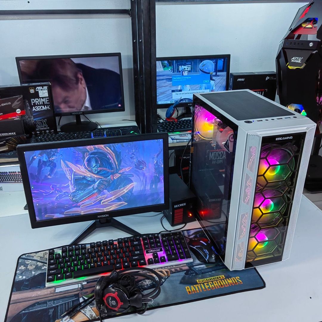 ES GAMING PELICAN CASE COMPUTER SET AMD A6 A8 ATHLON 3000 RYZEN 3 5 7 ...