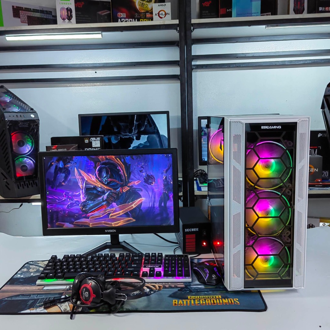 ES GAMING PELICAN CASE COMPUTER SET AMD A6 A8 ATHLON 3000 RYZEN 3 5 7 ...