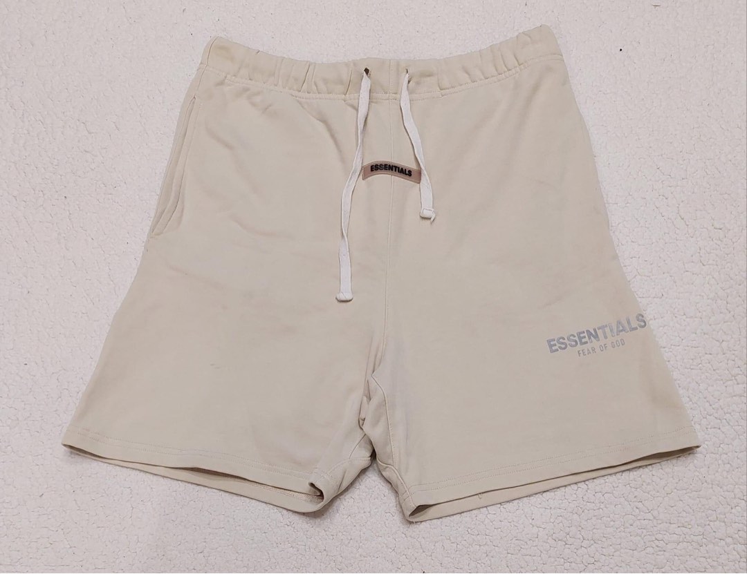 Essentials Biege Reflectorized Short on Carousell