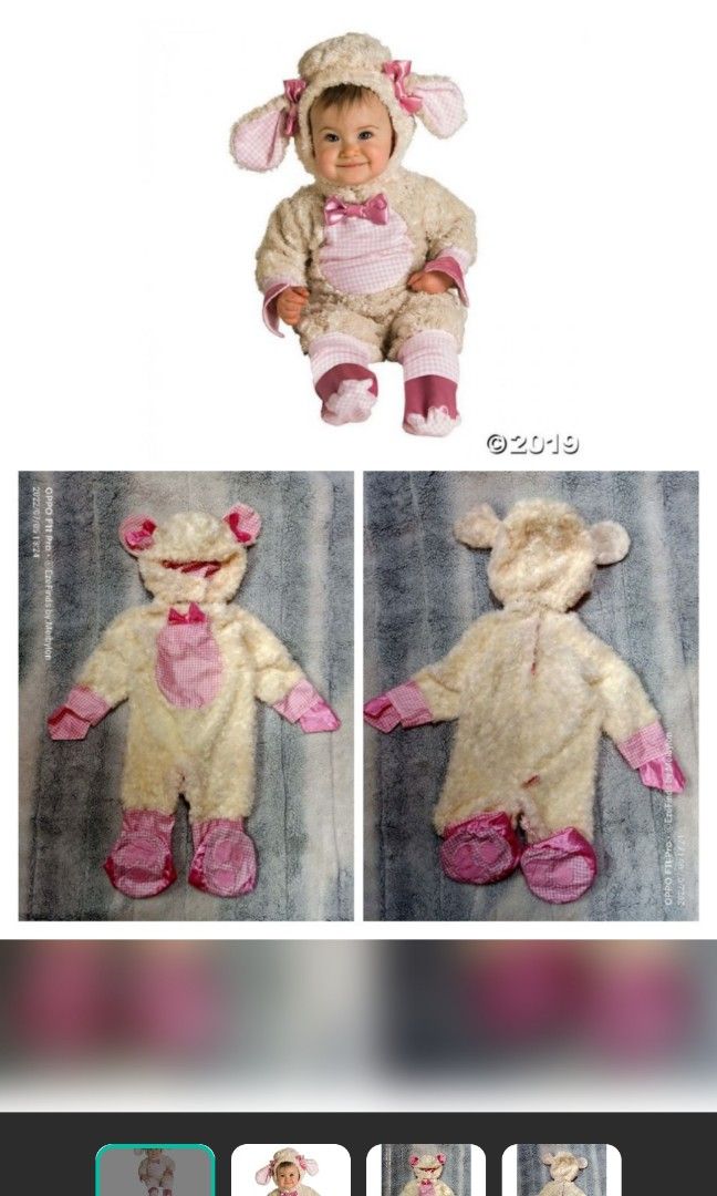 EZEFINDS Little Lamb Sheep Milestone Costume 6-12mos on Carousell