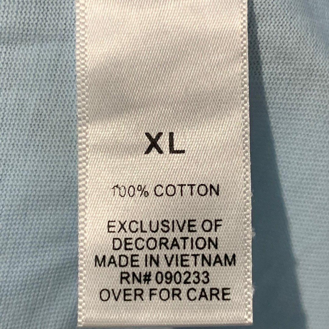 FEAR OF GOD ESSENTIALS REFLECTIVE T SHIRT (Light Blue) on Carousell