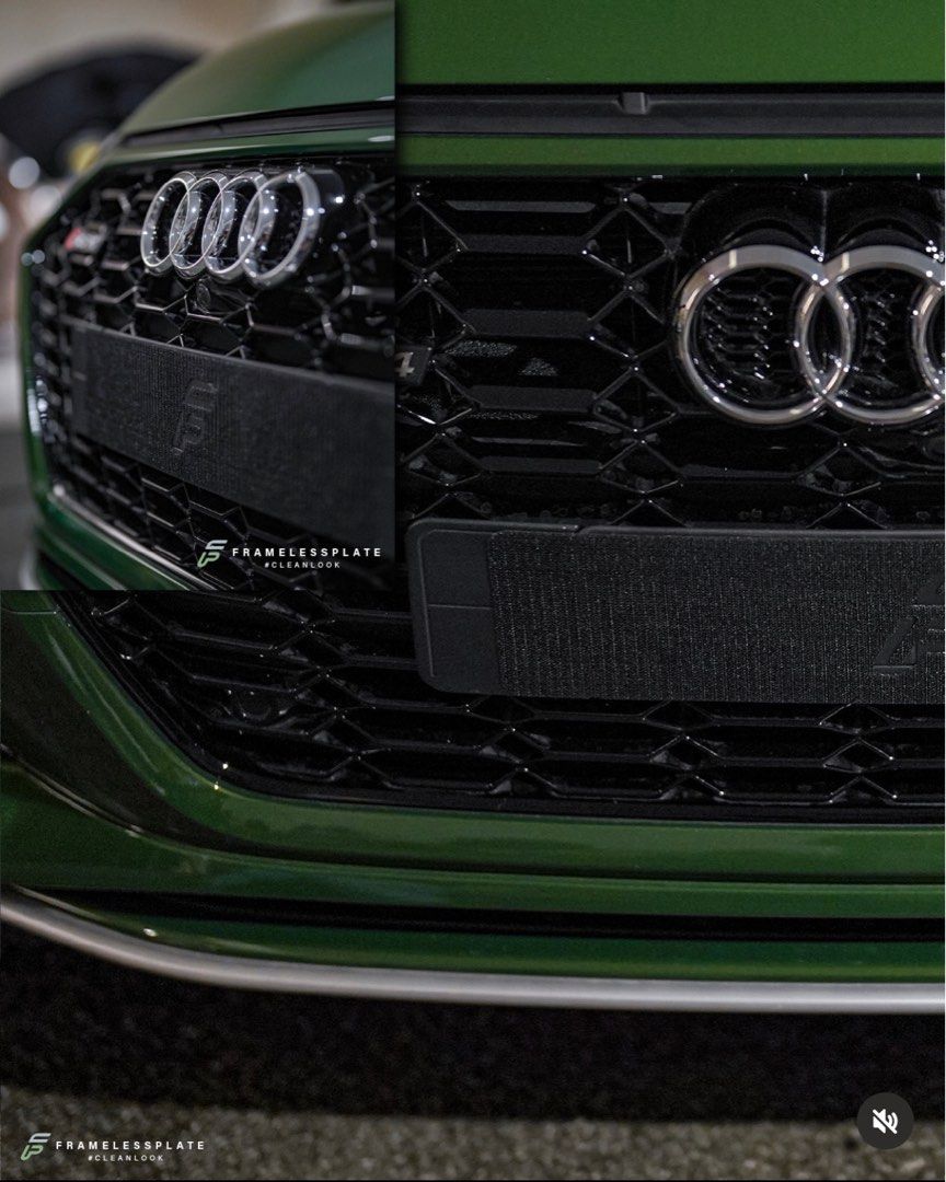 Frameless License Plate Holder, Car Accessories, Car Plates on Carousell