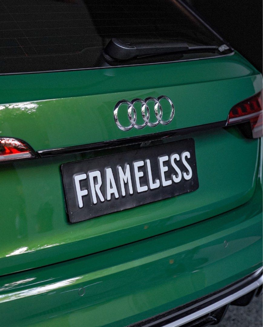Frameless License Plate Holder, Car Accessories, Car Plates on Carousell