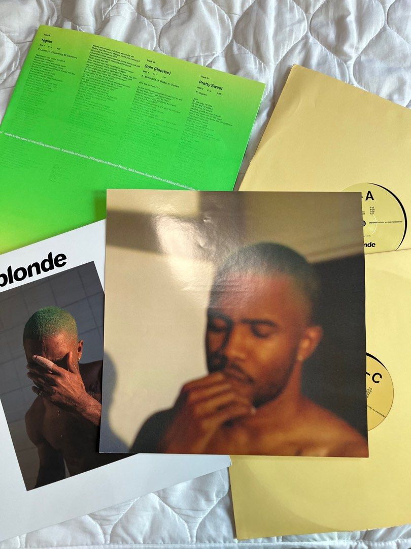 Frank Ocean Blonde Vinyl Record Official Pressing, Hobbies & Toys ...