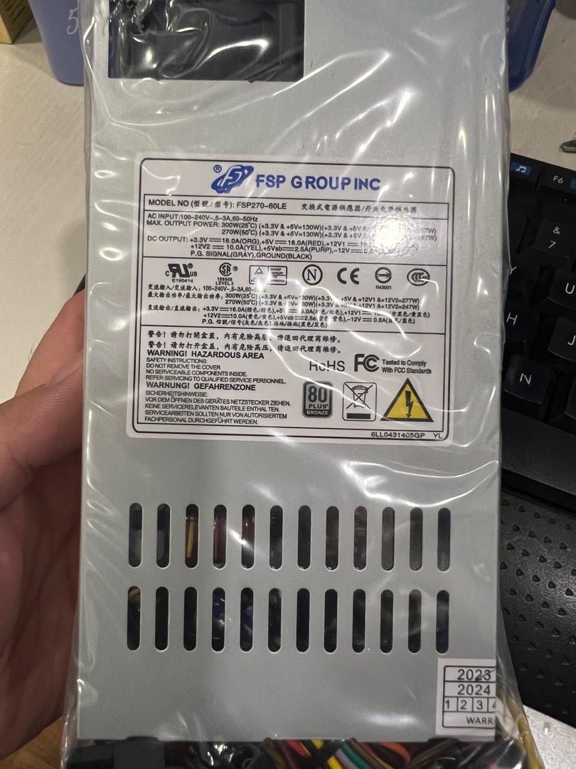 FSP 270W Flex PSU - 80+ Bronze Power Supply, Computers & Tech, Parts & Accessories, Other ...