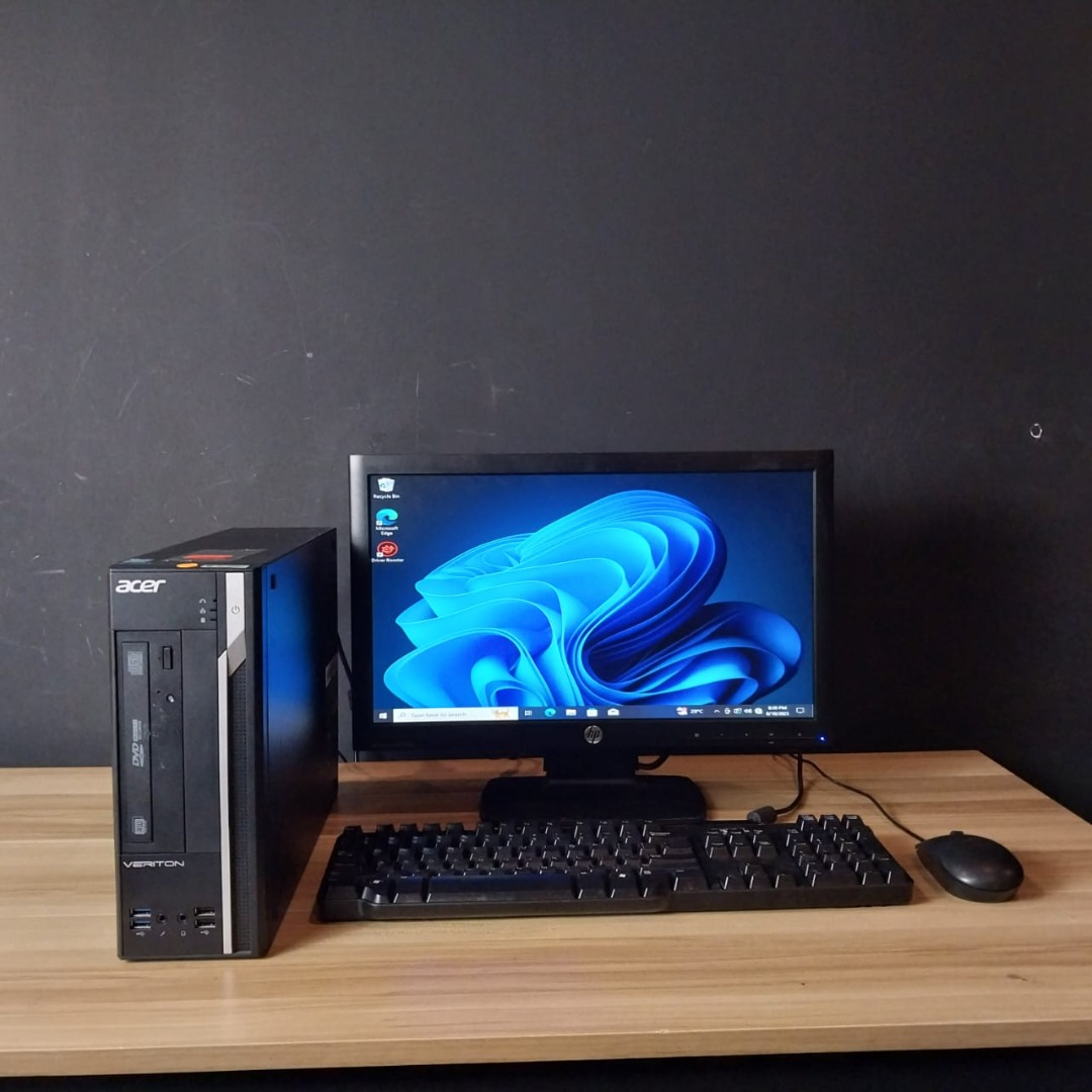 Full Set Komputer Murah Acer i5 19 inch Wide Monitor PC Office Murah, Computers & Tech, Desktops ...