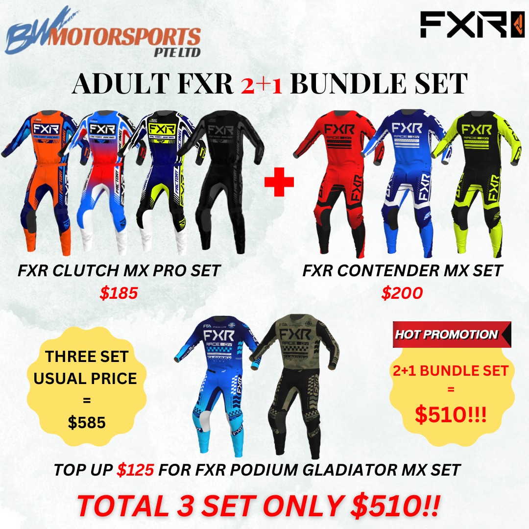 FXR 2+1 BUNDLE SET (CLUTCH PRO MX SET & CONTENDER MX SET+PODIUM G MX ...