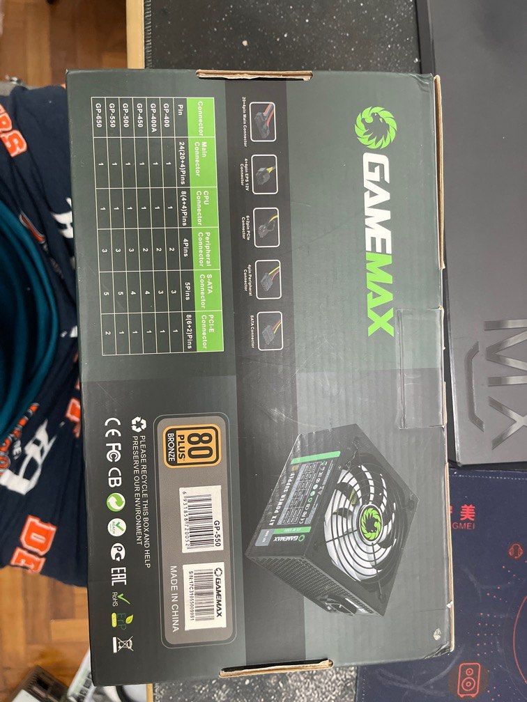 GAMEMAX 550W Power Supply, Computers & Tech, Parts & Accessories, Computer Parts on Carousell