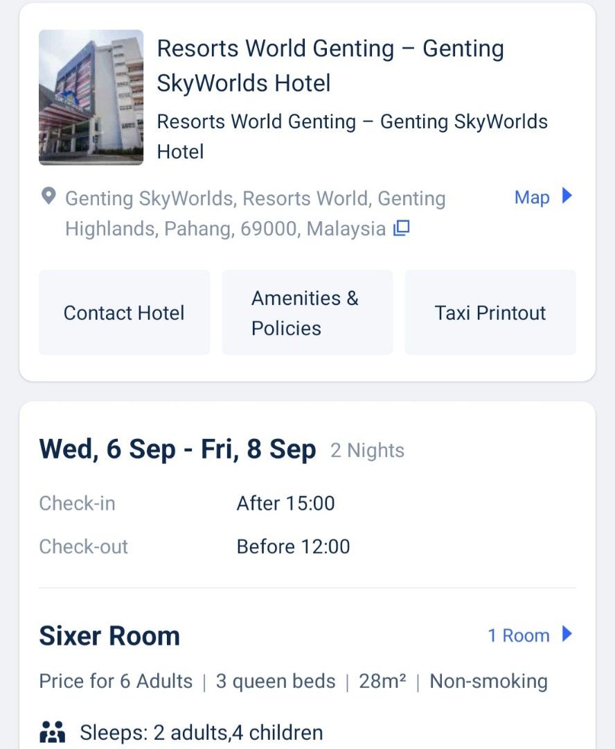 Genting Highland - Resort World Genting Skyworld Hotel, Tickets & Vouchers, Vouchers on Carousell