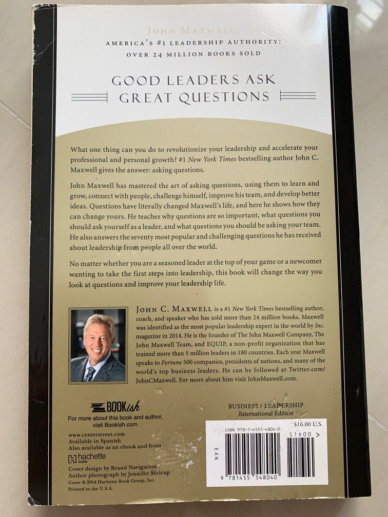 Good leaders ask Great Questions by John C Maxwell, Hobbies & Toys ...