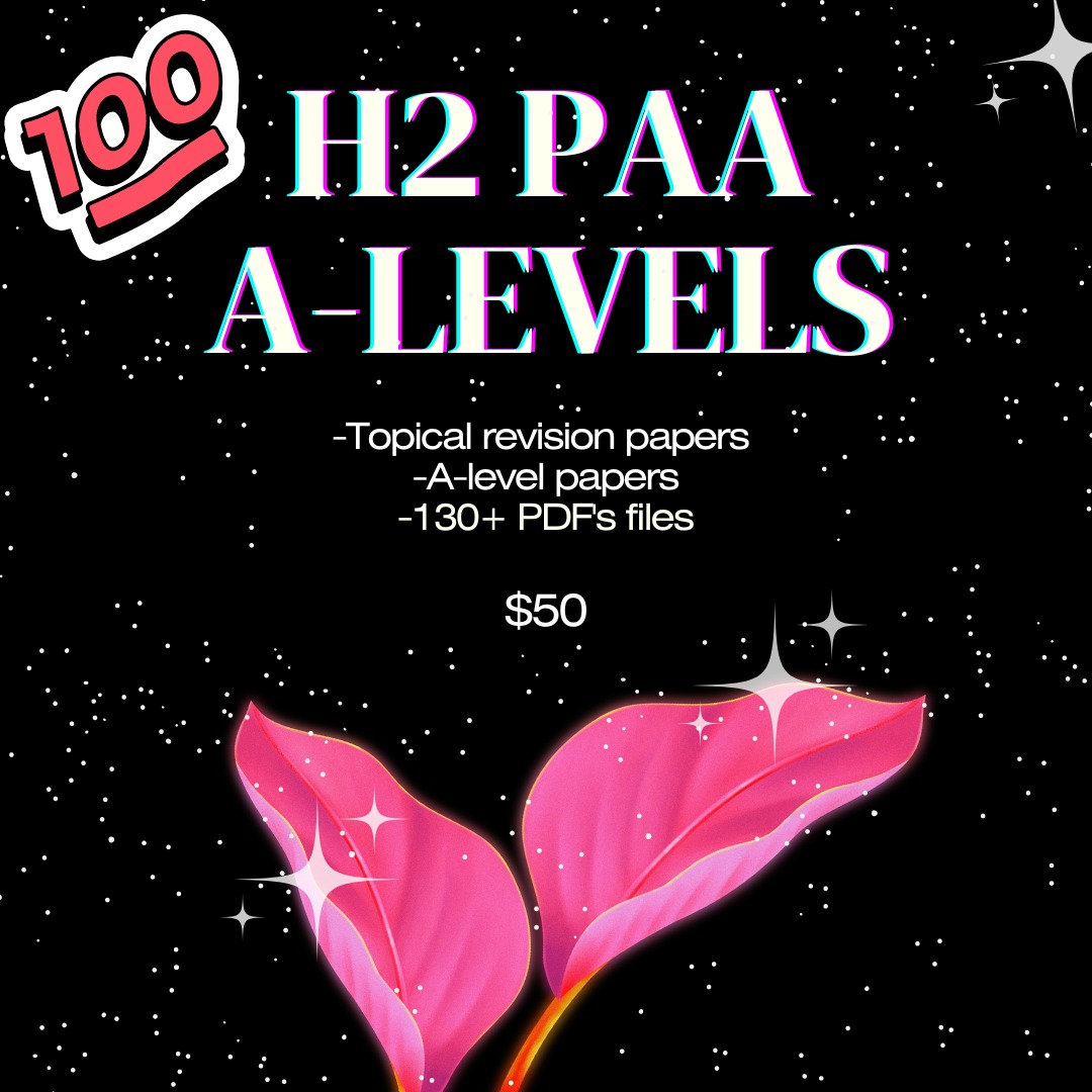 2024 H2 PAA [BY TOP STUDENT] ( Principal of Accounts) Revision Package ...