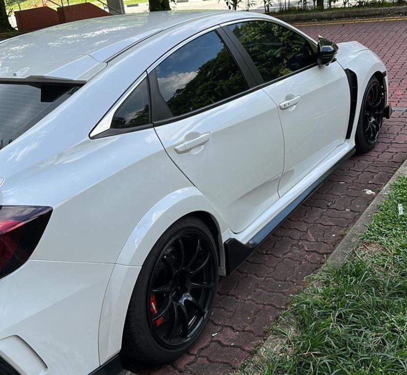 Honda Civic FC FC1 FC5 FK4 FK7 wide fender / Rear wheel ARC carbon material Type r FK8 design ...