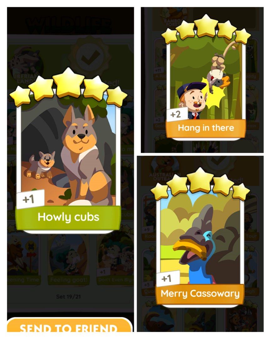 HOWLY CUBS FIVE STAR MONOPOLY GO AND OTHER STICKERS, Hobbies & Toys ...