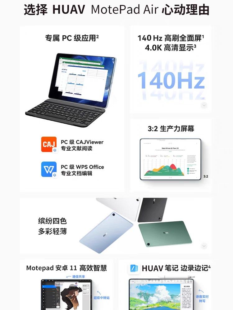 HUAV Motepad Air, Mobile Phones & Gadgets, Tablets, Android on Carousell