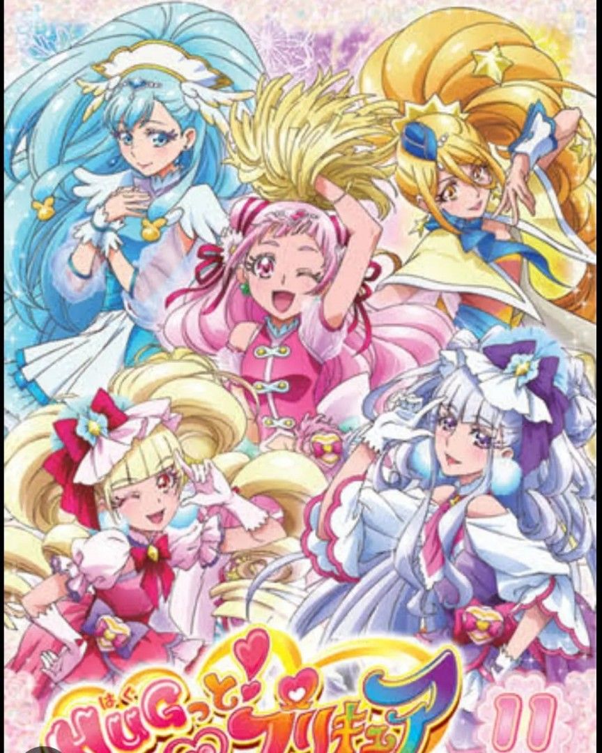 Hug! Pretty Cure Official Anime Tee Kaos Original Second Merch Japan ...