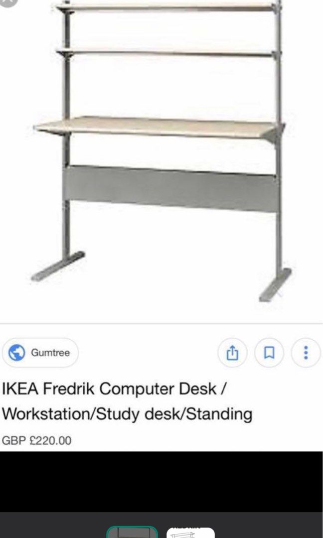 IKEA Fredrik computer / study / gaming table desk, Furniture & Home ...