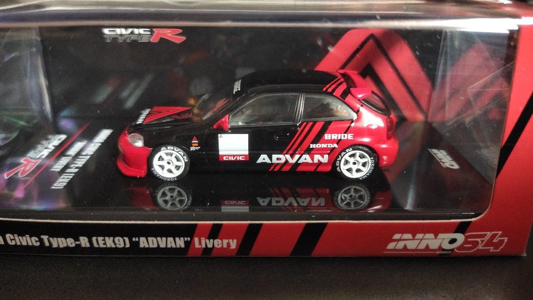 Inno64 Honda Civic Type R EK9 Advan Livery, Hobbies & Toys, Toys ...