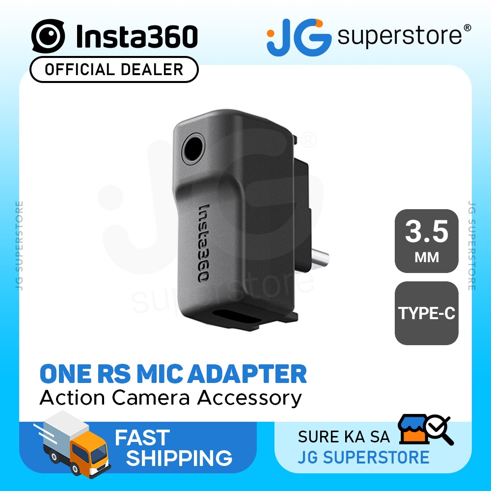 Insta360 Vertical Microphone Adapter for ONE RS Action Camera with Type ...
