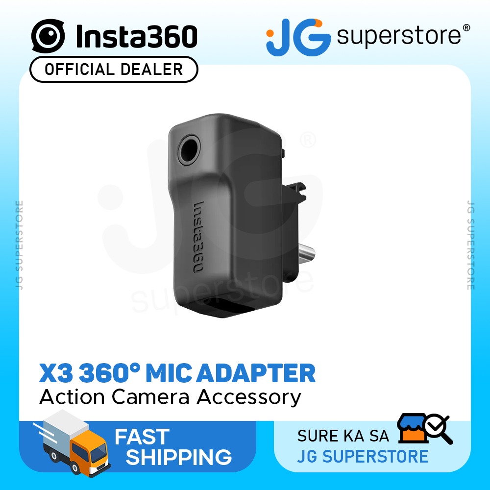 Insta360 X3 Portable Microphone Adapter Mic Extension with Male USB ...
