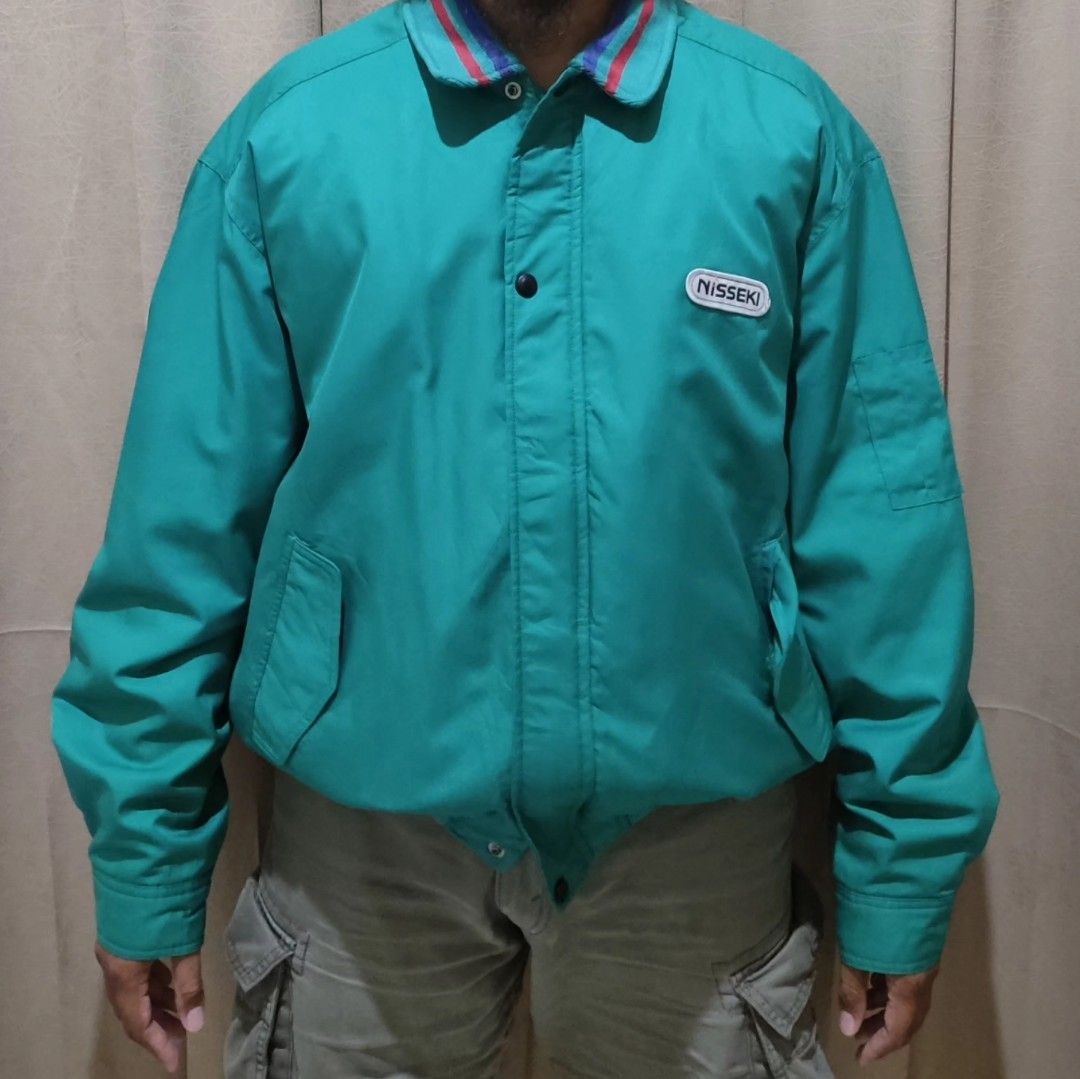 Jaket Vintage NISSEKI Racing Team Japan Original Rare Item, Fesyen Pria ...