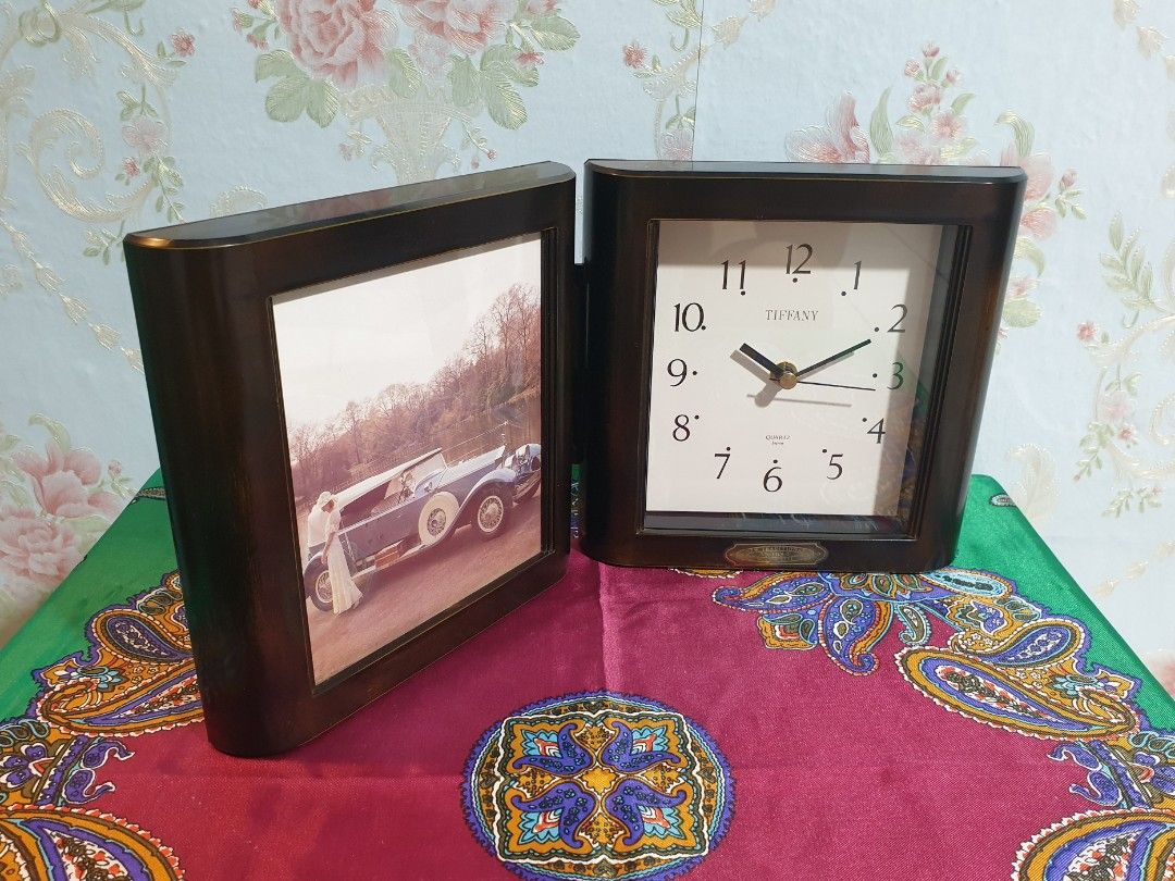 Japan Vintage Desk Clock Photo Frame on Carousell