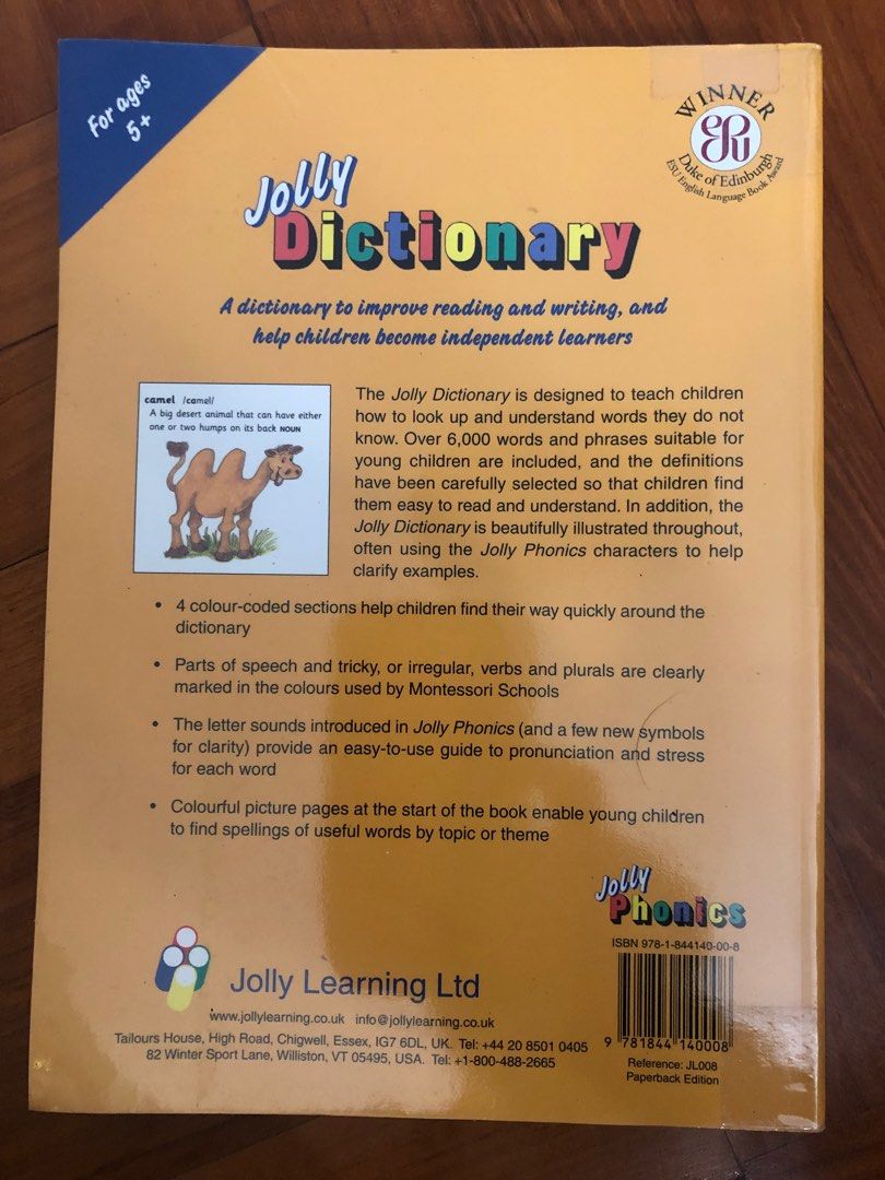 Jolly Dictionary, 興趣及遊戲, 書本 & 文具, 小說 & 故事書 - Carousell