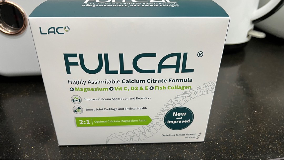 LAC fullcal lemon flavour, Health & Nutrition, Health Supplements ...