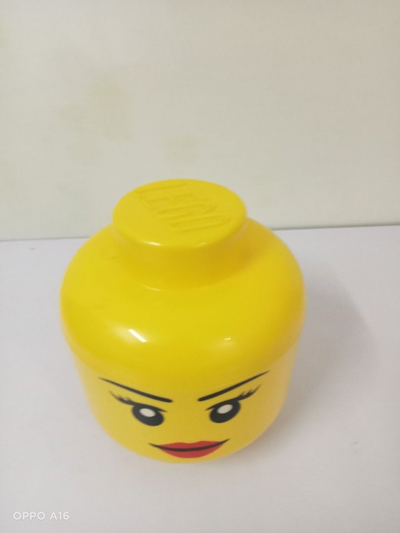 Lego Head Storage Container (M), Hobbies & Toys, Collectibles ...