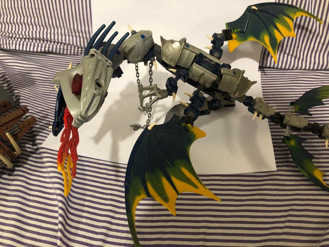 Lego Viking Double Catapult vs. the Armored Ofnir Dragon, 興趣及遊戲, 玩具 ...